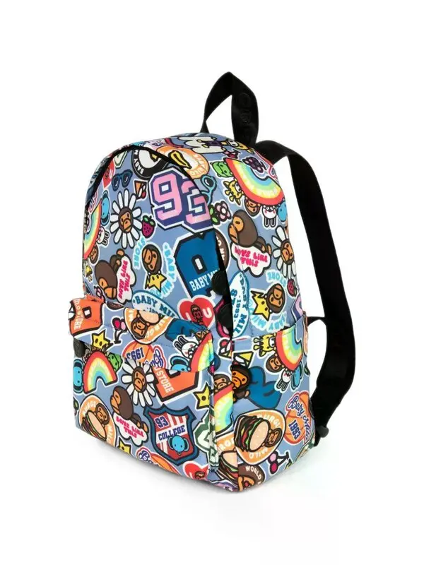A BATHING APE Small Baby Milo All-over Print Backpack