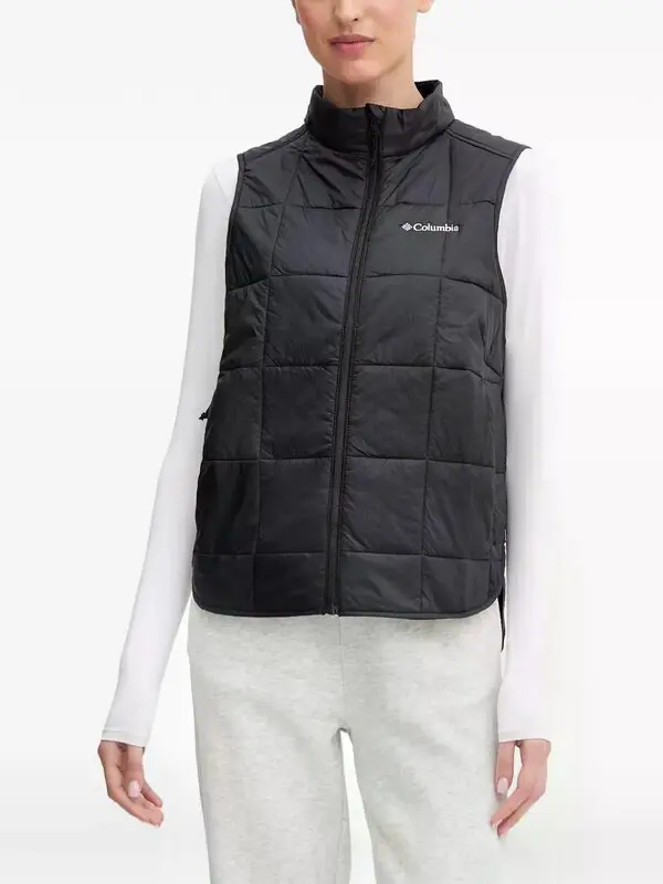 Columbia Sienna Quilted Zip-up Vest - Black