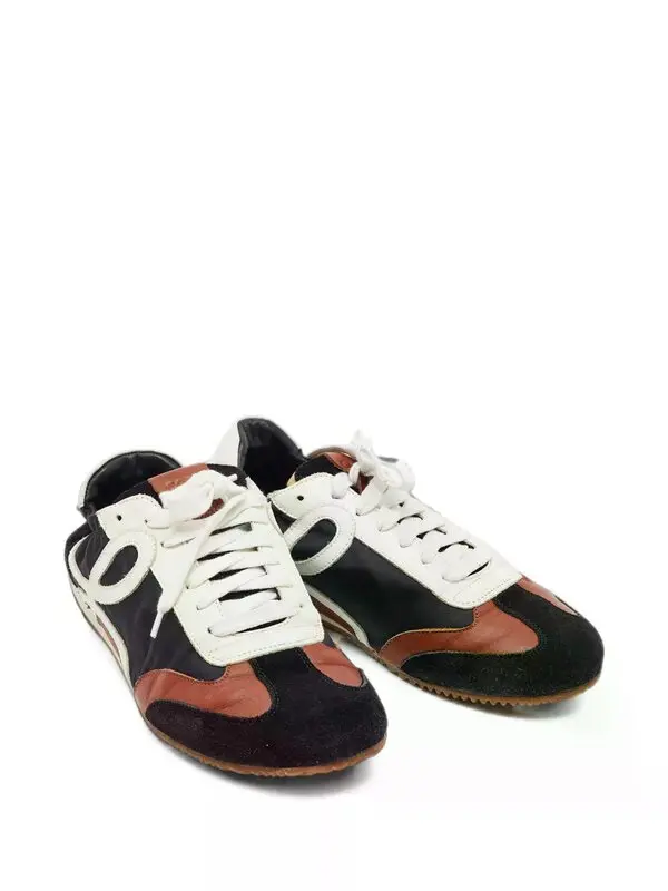 Loewe Leather Panelled Sneakers