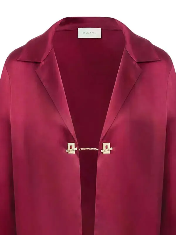 DANAME Chain-link Satin Blouse