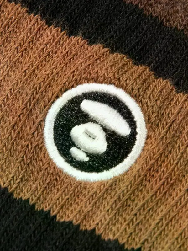 AAPE BY *A BATHING APE Aapenow Moonface Striped Socks