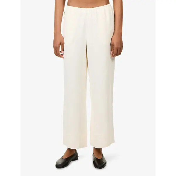 TOTEME Lounge Straight-leg Woven Trousers