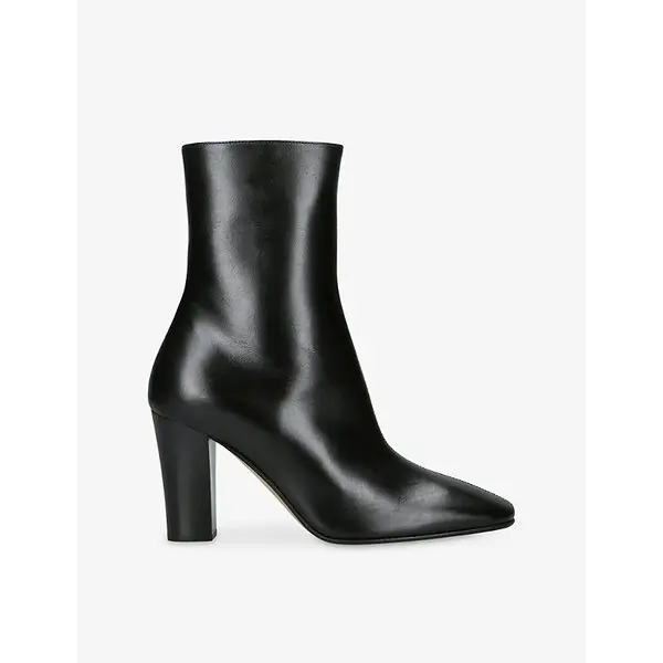THE ROW Cindy 85 Leather Ankle Boots