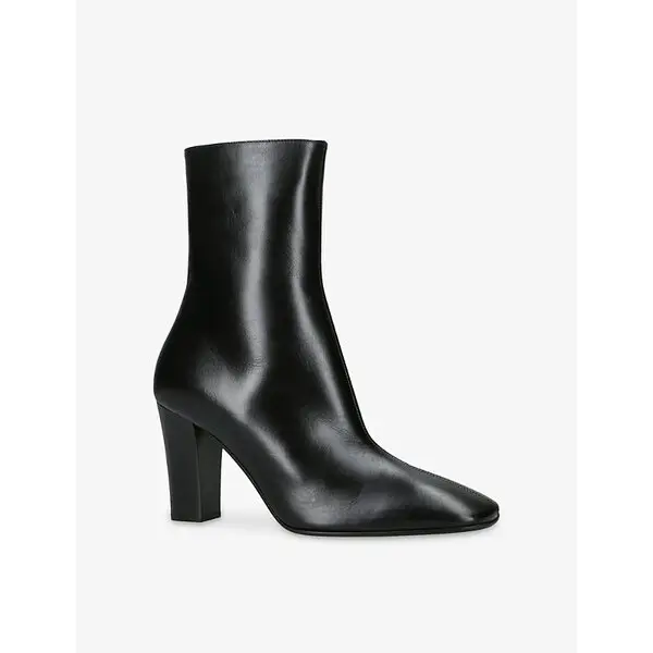 THE ROW Cindy 85 Leather Ankle Boots