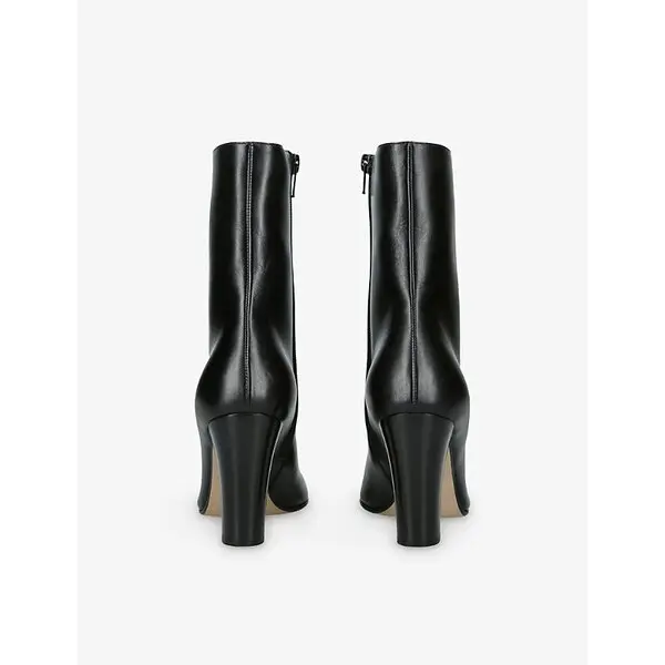 THE ROW Cindy 85 Leather Ankle Boots