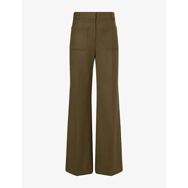 Victoria Beckham Alina Straight-leg Woven Trousers