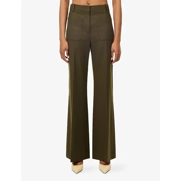 Victoria Beckham Alina Straight-leg Woven Trousers