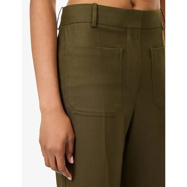 Victoria Beckham Alina Straight-leg Woven Trousers