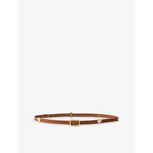 Claudie Pierlot Leather Charm Belt