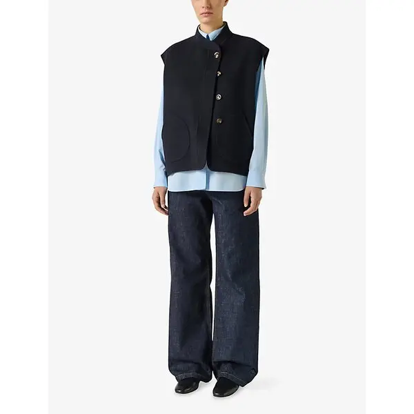 Soeur Adeline Boxy Wool-blend Gilet