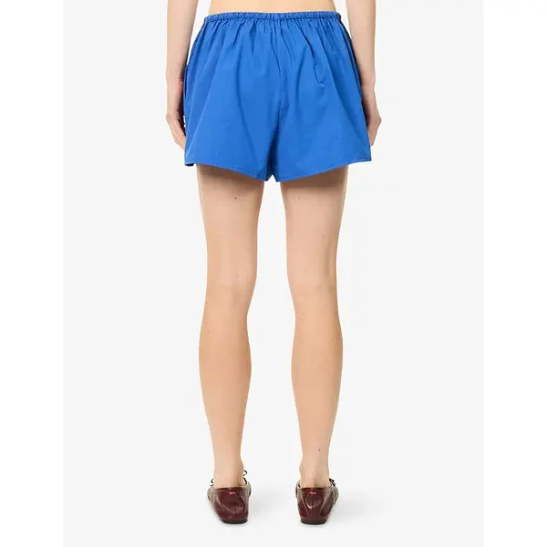 Dissh Ina Drawstring Cotton Shorts - Cobolt