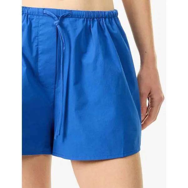 Dissh Ina Drawstring Cotton Shorts - Cobolt