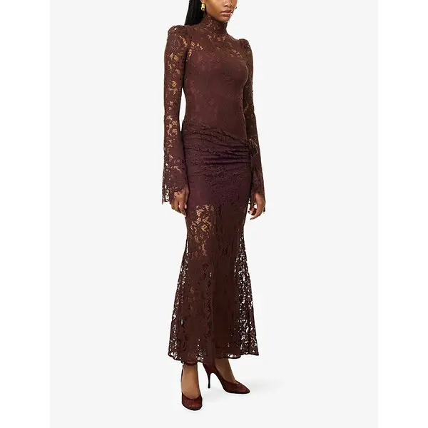 DE LA VALI Bodita Lace Maxi Dress