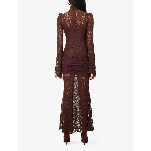 DE LA VALI Bodita Lace Maxi Dress