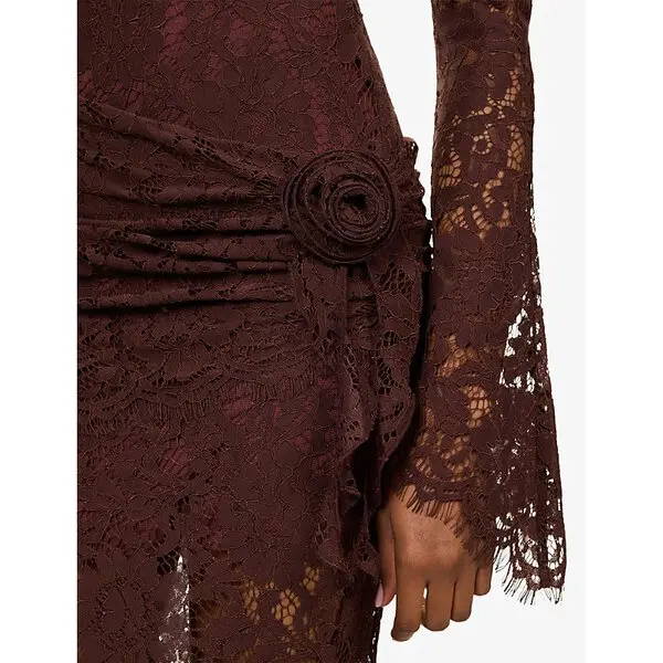 DE LA VALI Bodita Lace Maxi Dress