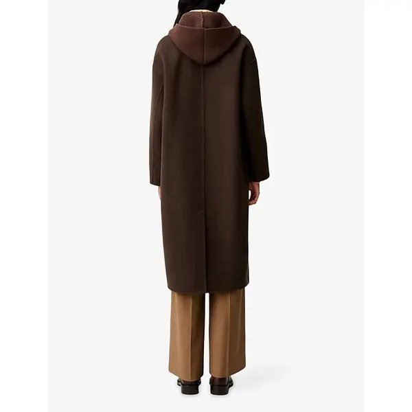 Claudie Pierlot Tailored Lapel-collar Wool-blend Coat