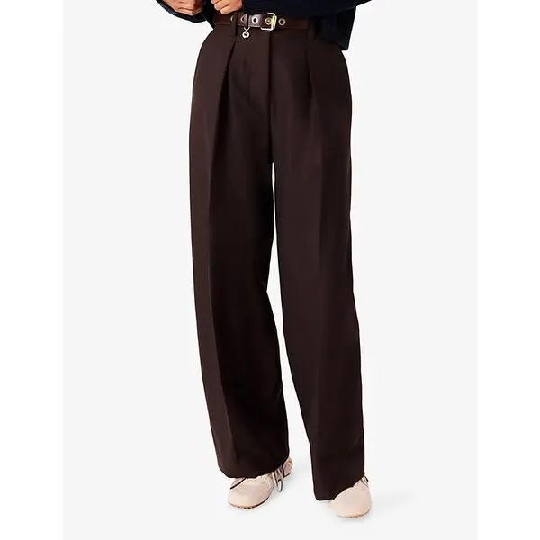 Maje Balloon-fit Suit Woven Trousers