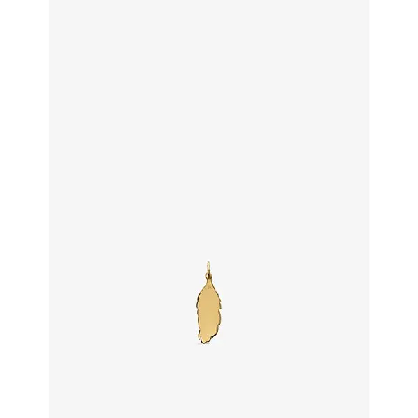 Monica Vinader Feather 18ct Yellow Vermeil Pendant