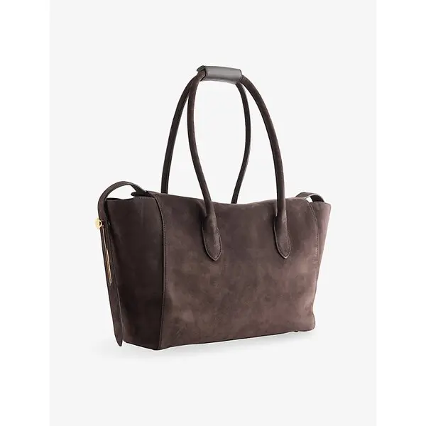 Sacai Lock Suede Shoulder Bag