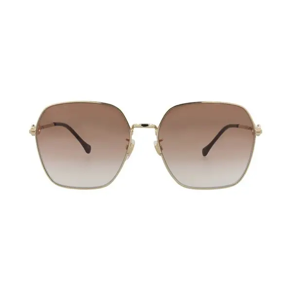 Gucci Square-frame Metal Sunglasses /brown