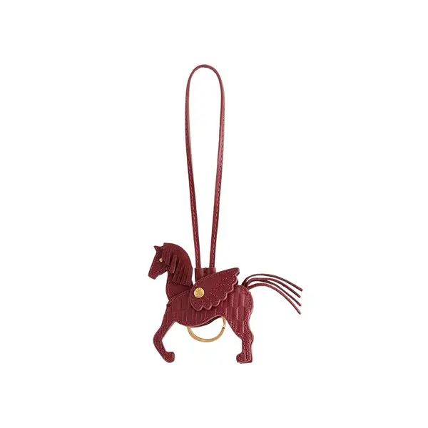 Kith Treats Pegasus Leather Key Holder 'fury - Red