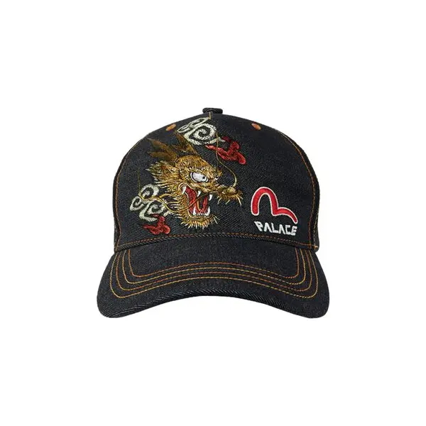 PALACE X Evisu Denim Trucker Hat 'indigo - Blue