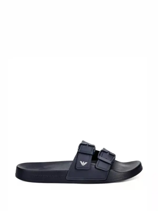 Emporio Armani Buckle-strap Slides