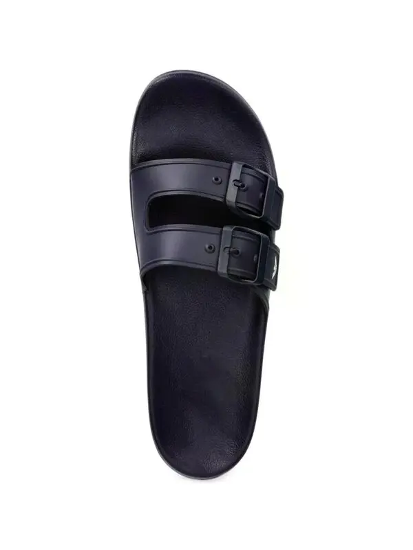 Emporio Armani Buckle-strap Slides