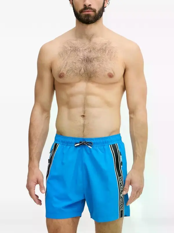 Emporio Armani Logo-tape Swim Shorts
