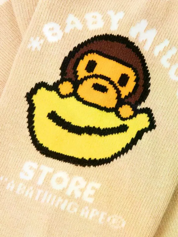 A BATHING APE Baby Milo Graphic Socks