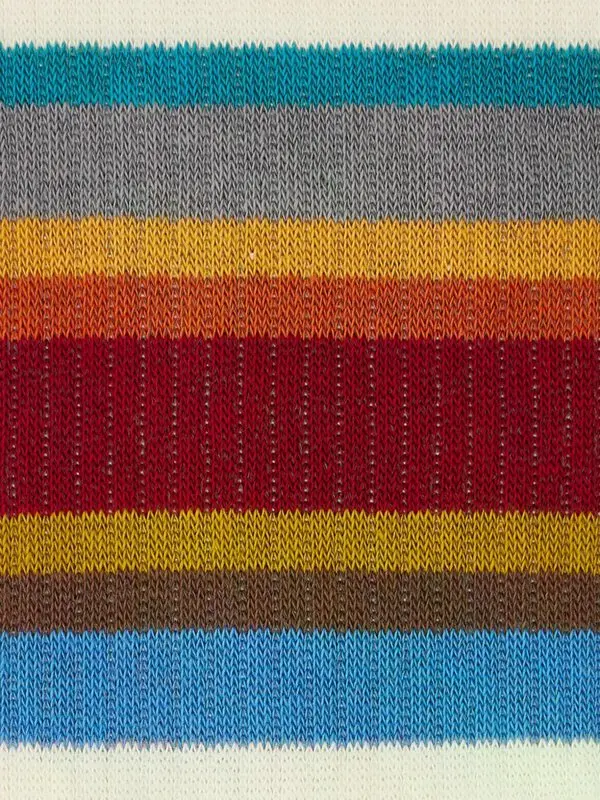 Paul Smith Ecru Cotton-blend Signature Stripe Socks