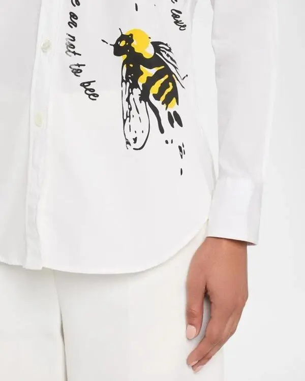 Libertine Bee Lieve New Classic Button-down Shirt - White Whit