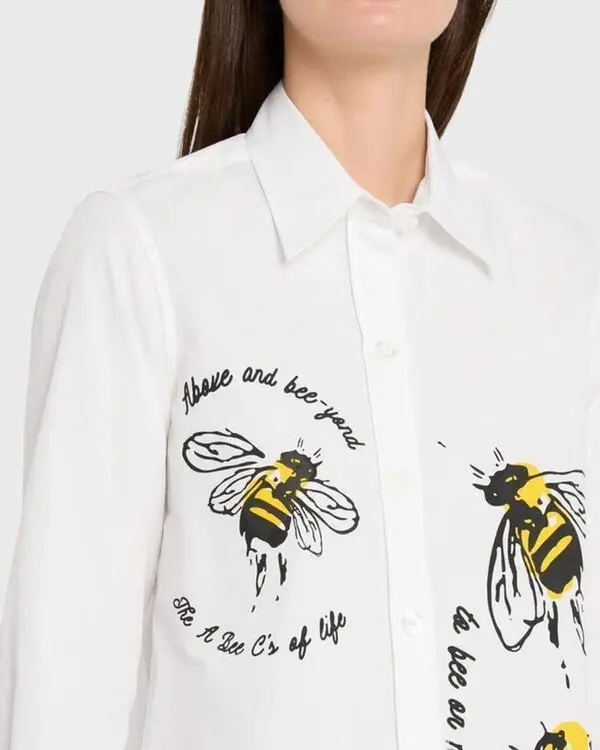 Libertine Bee Lieve New Classic Button-down Shirt - White