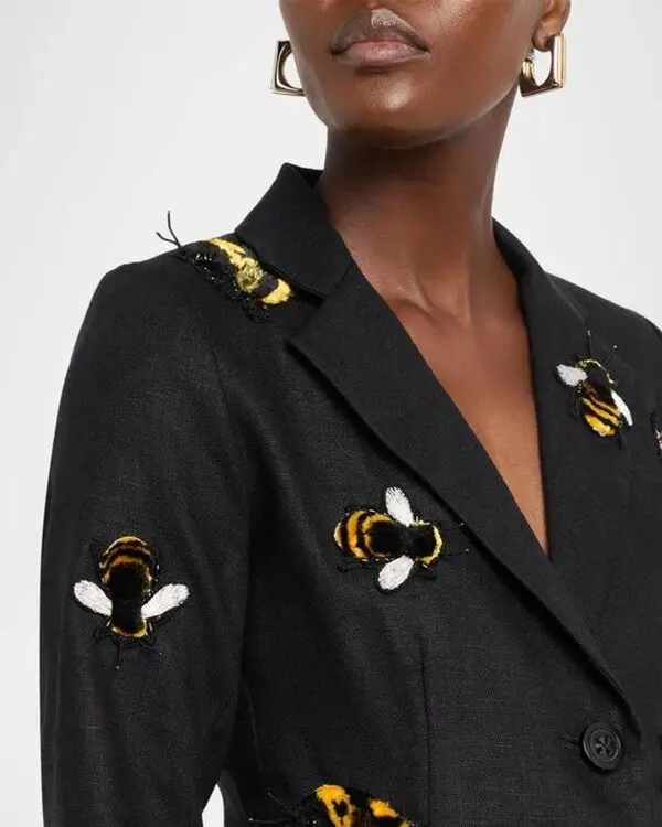 Libertine Buzz Off Linen Classic Jacket - Black