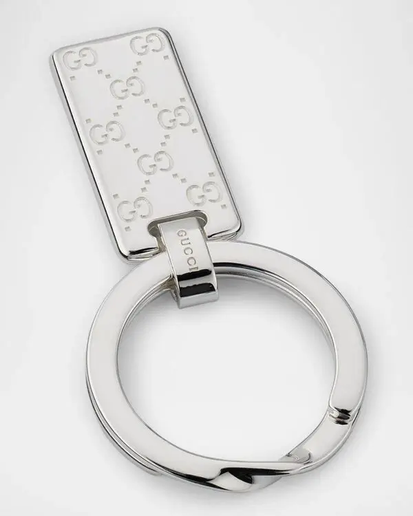 Gucci Apos;s Signature Sterling Keyring - Silver