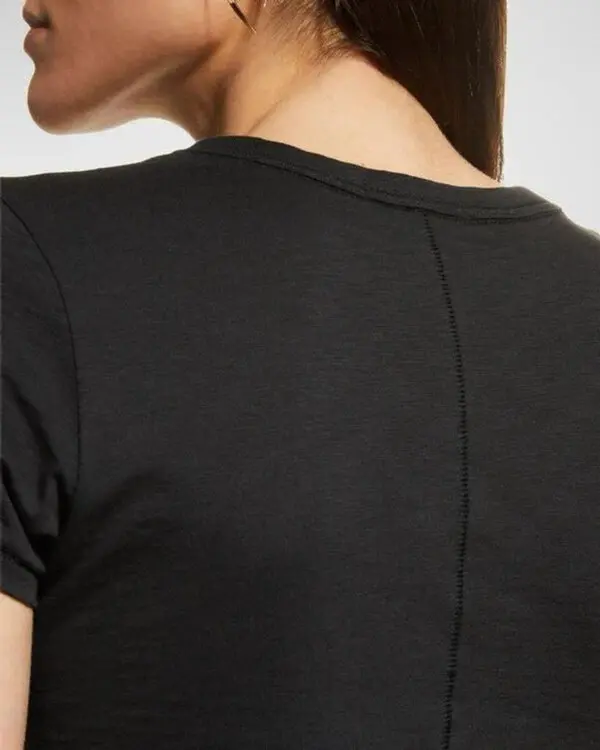 Rag & Bone Slub Crewneck Tee - Black
