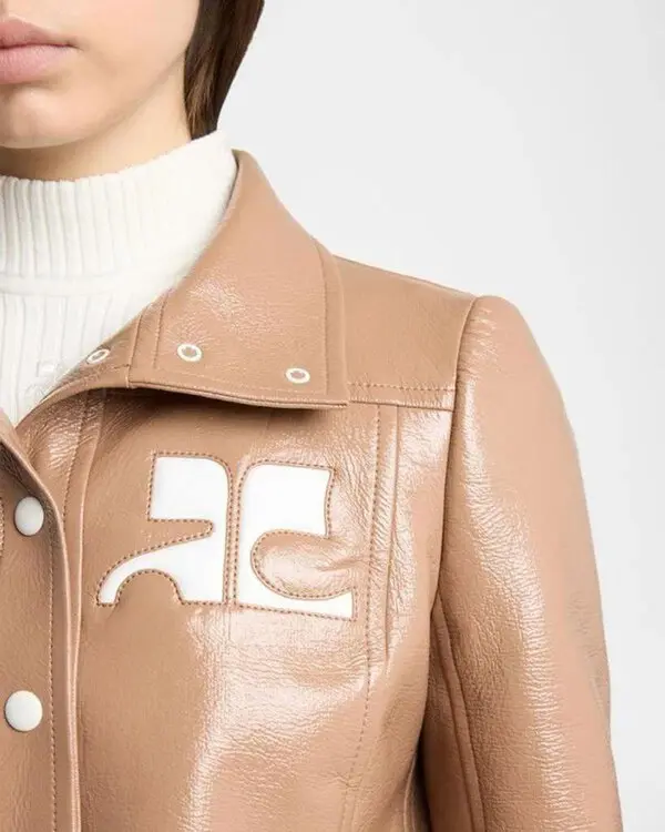 COURREGES Vinyl Reedition Jacket - Bronzer