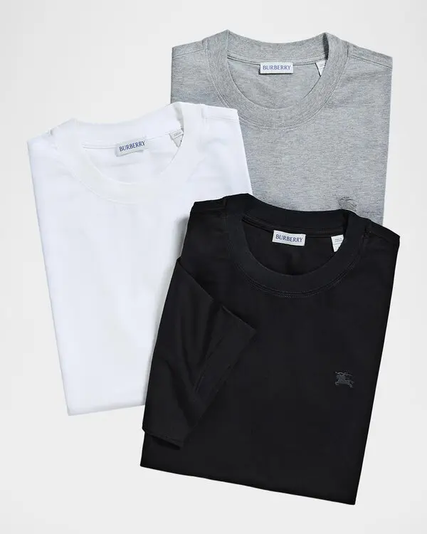 Burberry Apos;s Seth Ekd-embroidered 3-pack T-shirt Set