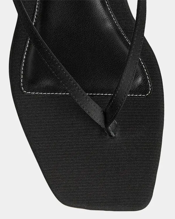 TOTEME 35mm Satin Slingback Flip Flops