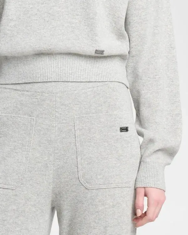 Victoria Beckham Wool-blend Crewneck Sweater - Light Grey