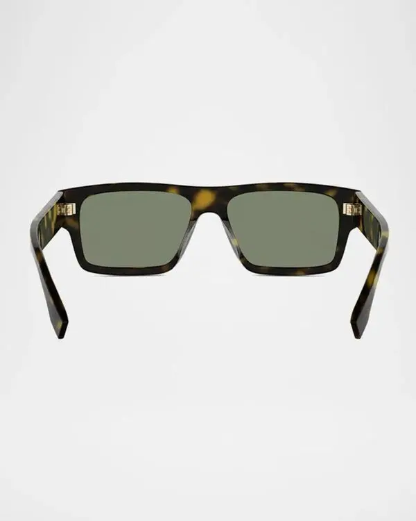Fendi Apos;s Selleria Acetate Rectangle Sunglasses