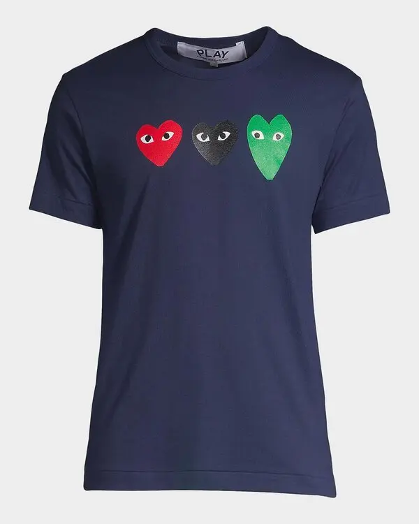 Comme Des Garçons Triple Heart Tee