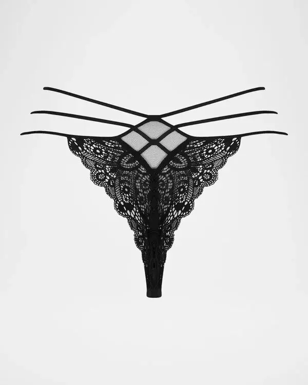 Lise Charmel Diva Glamour Embroidered Tulle G-string