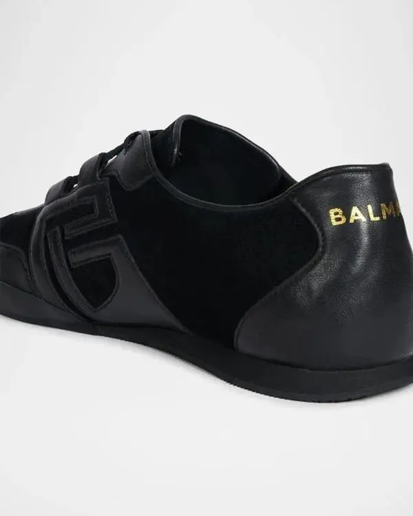 Balmain Apos;s Boxing Suede Low-top Sneakers