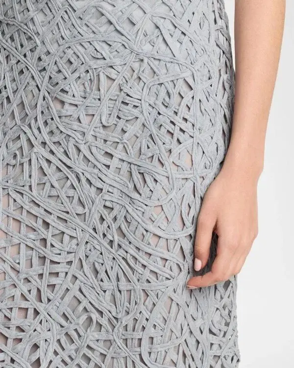 DIOTIMA Marseille Openwork Knit Midi Skirt