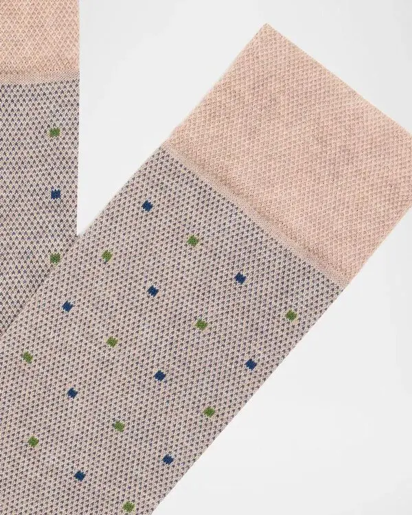 Marcoliani Apos;s Pindot Mid-calf Crew Socks