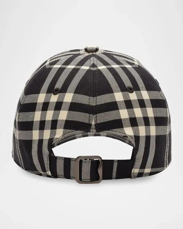Burberry Apos;s Checked Cotton Baseball Cap