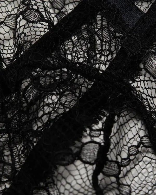 Kiki De Montparnasse Mon Cherie Lace Bra - Black
