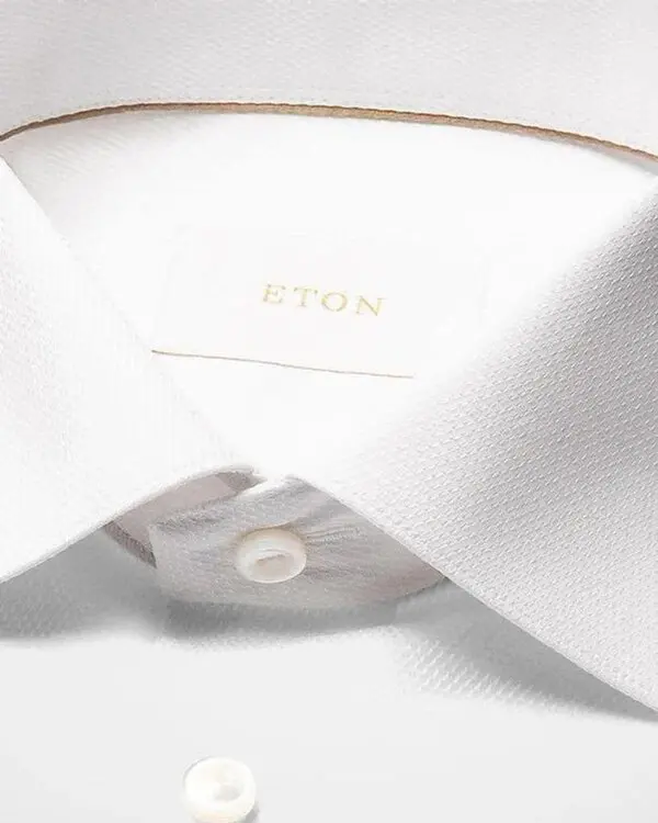 Eton Apos;s Textured Cotton Contemporary-fit Piqué Shirt