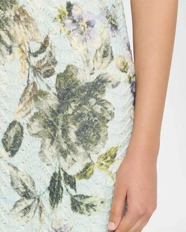 Cara Cara Orel Floral Crochet Knit Sleeveless Maxi Dress - Margaux Bl